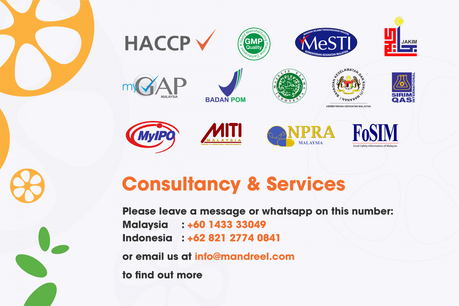 Malaysian Good Agricultural Practices (Mygap / Gap) Certification